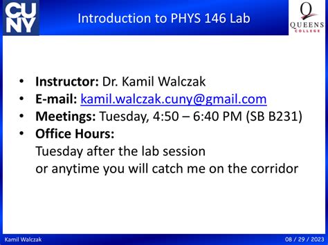 PDF Intro To PHYS 146 Lab Queens College