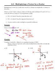 Multiplying A Vector By A Scalar Change In Magnitude And Course Hero