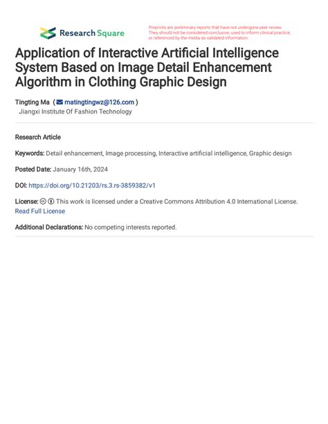 Pdf Application Of Interactive Artificial Intelligence System Based On Image Detail