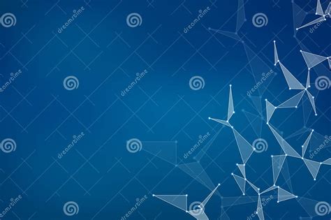 Structure Of Molecular Particles And Atom Polygonal Abstract Background Technology And Science