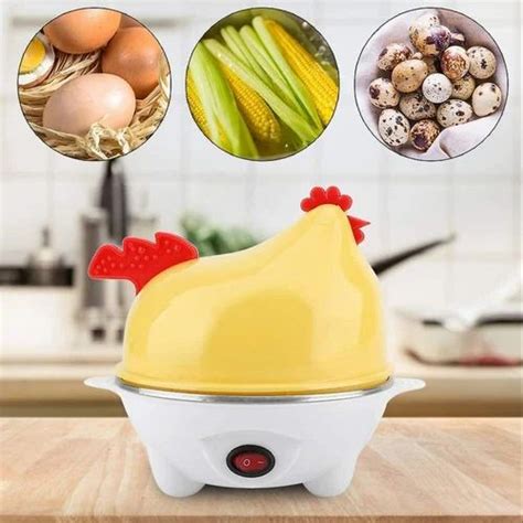 Plastic Electric Egg Boiler Poacher Input Power Supply Electricity At