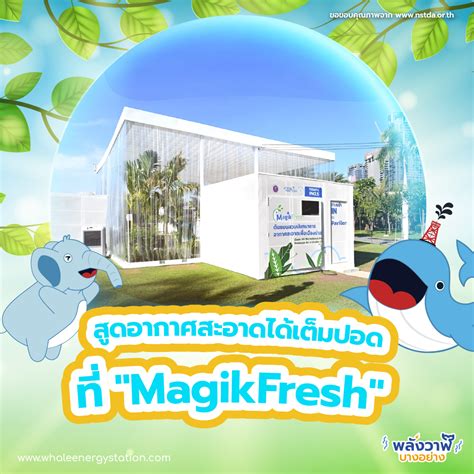 สูดอากาศสะอาดได้เต็มปอด ที่ Magikfresh Whale Energy Station