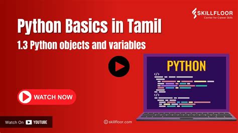 Python Objects And Variables Python Basics Python Courses In Tamil Skillfloor Youtube