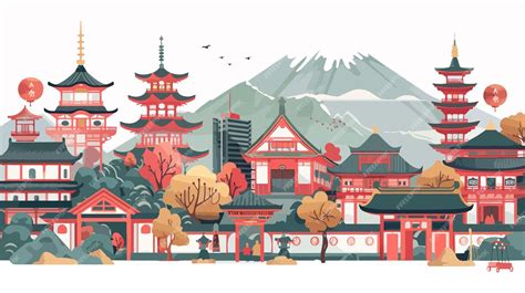 Edificios Tradicionales Chinos Y Japoneses Templos Y Puertas