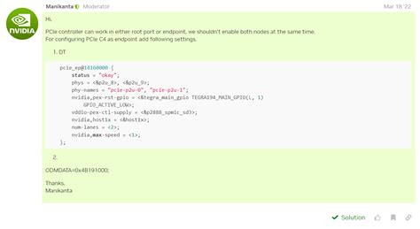 Jetson Agx Xavier Pcie Endpoint Using I F C4 Jetson Agx Xavier Nvidia Developer Forums