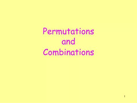 PPT Permutations And Combinations PowerPoint Presentation Free Download ID