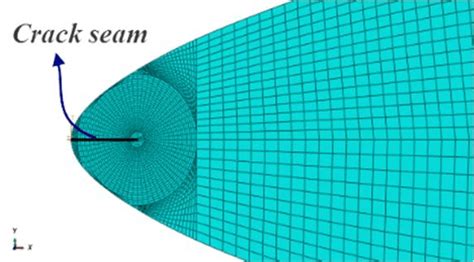 a view of elements near crack seam download scientific diagram