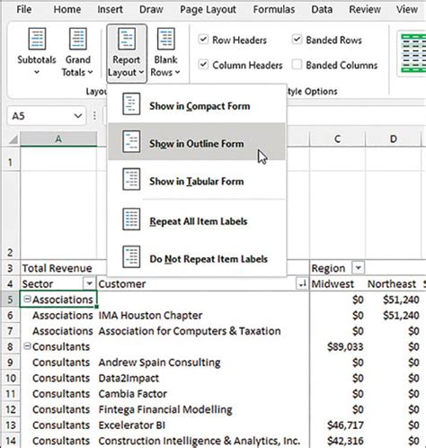 How To Collapse Pivot Table Rows In Excel