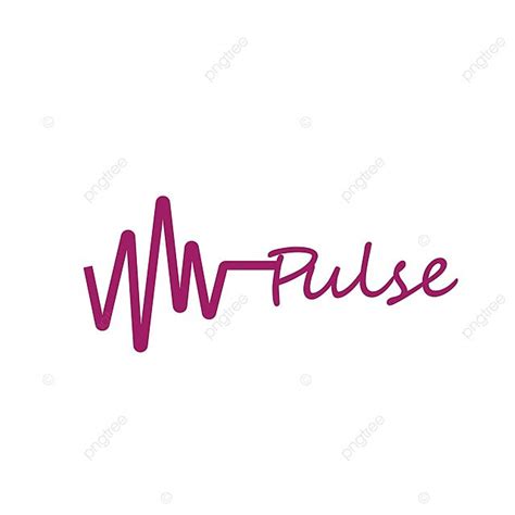 Pulse Logo Vector Design Cardiology Pulse Symbol Vector Cardiology