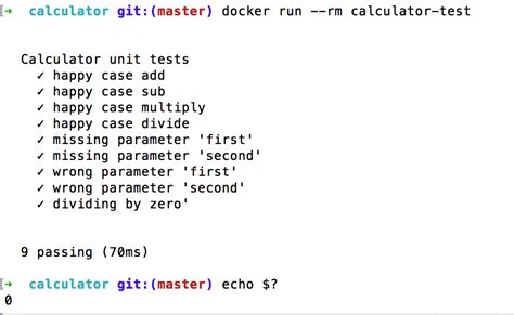 Testing A Node JS Application Within A Docker Container