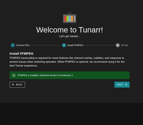 Setup Tunarr