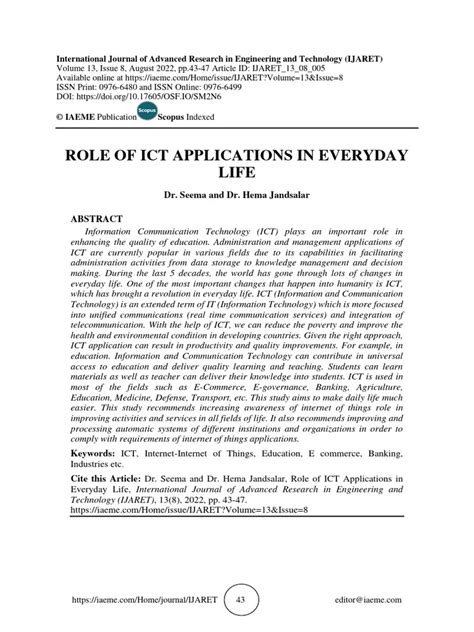 Ict Notes Pdf Information And Communications Technology