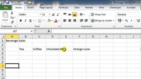 16 Learn Excel 2010 Series 1 Adjusting Column Widths Youtube