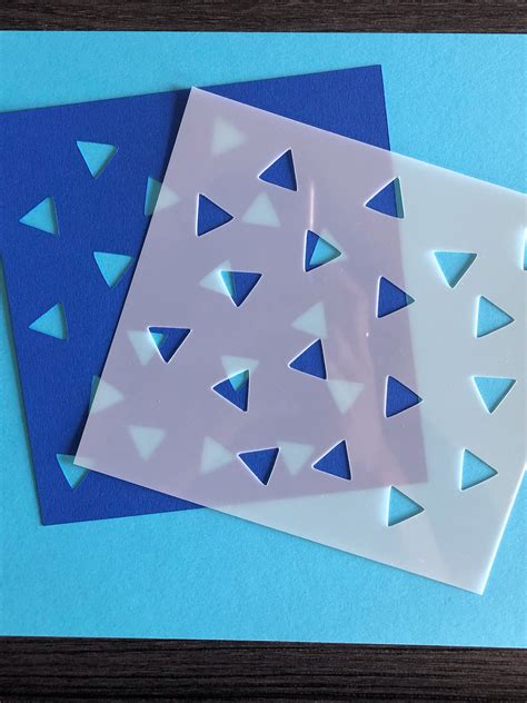 Triangle Stencil Instant Download For Arts And Crafts Cricut Stencil Etsy