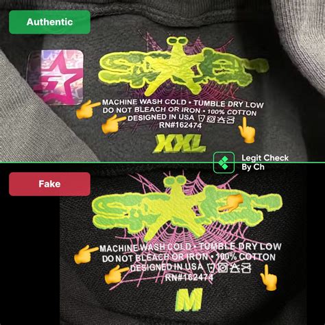 Spot Fake Vs Real Sp5der Hoodies 2025 Tags Price