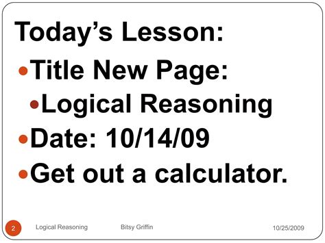 1 33 Problem Solving Logical Reasoning Pptx