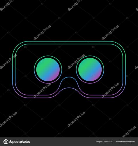 Virtual Reality Headset Display Stereoscopic Virtual Reality Ve Stock Vector By ©kittichai