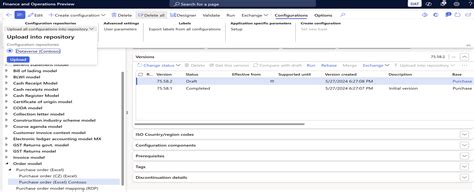 create a dataverse solution using upload into repository finance