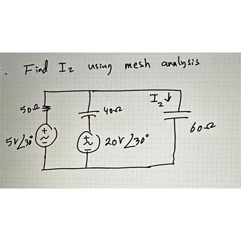 find i2 ﻿using mesh analysis