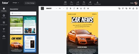 Newsletter Design For Free Online With Newsletter Design Maker Fotor