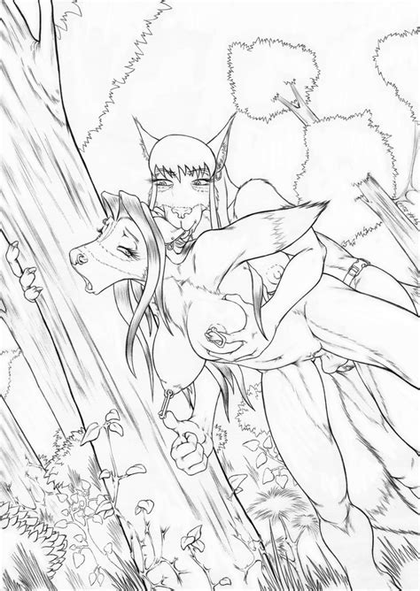 Rule S Amputee Anthro Areola Bent Over Biped Bite Black And White Breast Play