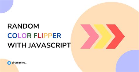 How To Build A Random Color Flipper With Vanilla Javascript