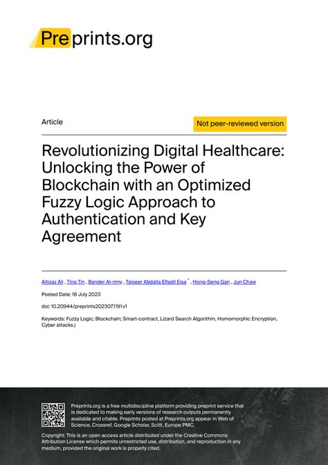 Pdf Revolutionizing Digital Healthcare Unlocking The Power Of