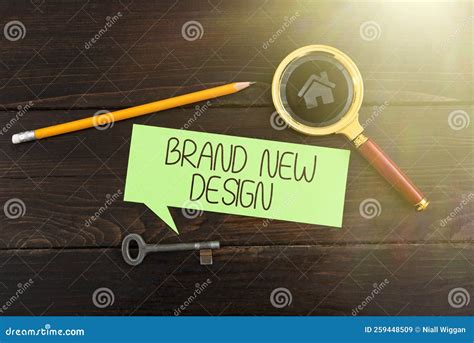 Text Caption Presenting Brand New Design Concept Meaning Brainstorming About Branding Strategy