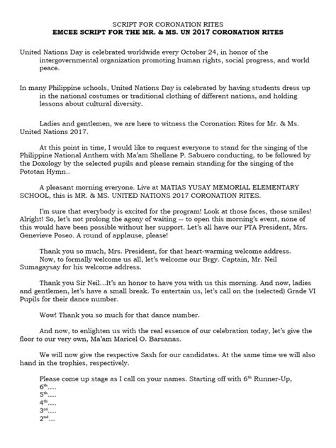 Un 2017 Emcee Script Pdf
