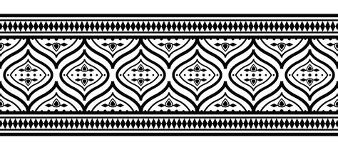 Ethnic Border Ornament Illustration Geometric Ethnic Oriental Seamless Pattern Native American