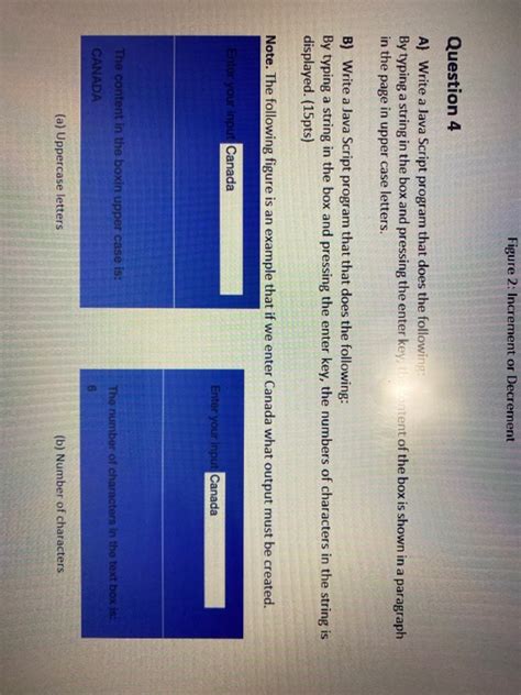 Solved Figure 2 Increment Or Decrement Question 4 A Write