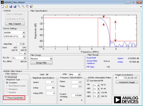Matlab Filter Design Wizard For Ad9361 Analog Devices Wiki