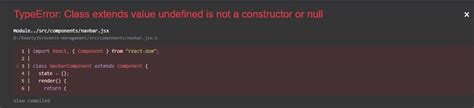 Javascript How To Solve Reactjs Error In Basic Component Stack Overflow