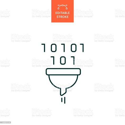 Data Analysis Line Icon With Editable Stroke The Icon Is Suitable For