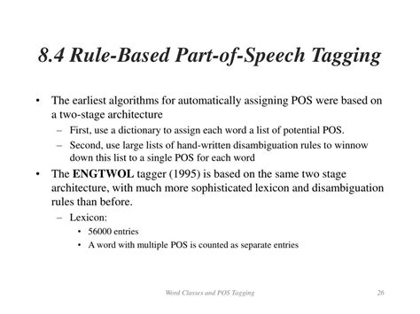 ppt chapter 8 word classes and part of speech tagging powerpoint