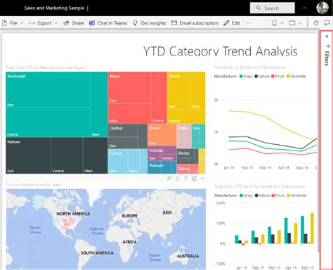 Tour The Report Filters Pane Power Bi Microsoft Learn
