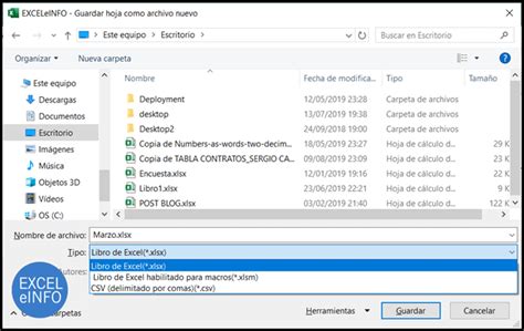 Curso Excel VBA y Macros Cap 45 Cuadro de diálogo Guardar como