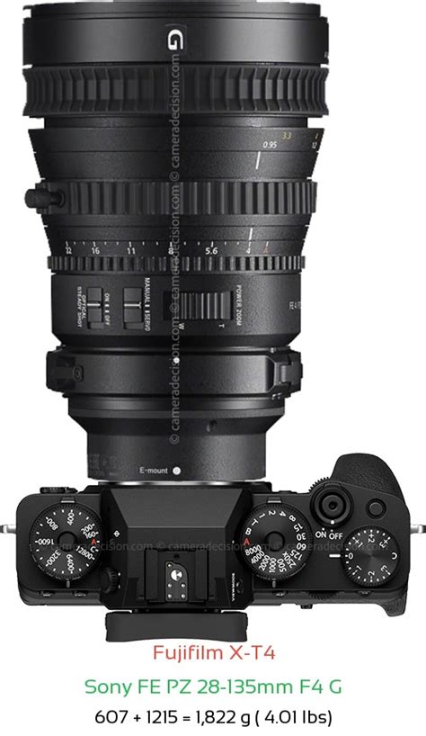 Fujifilm X T4 Camera And Sony Fe Pz 28 135mm F4 G Lens