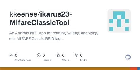 GitHub Kkeenee Ikarus23 MifareClassicTool An Android NFC App For Reading Writing Analyzing