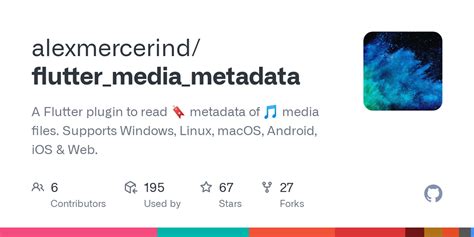 Fluttermediametadatamaindart At Master · Alexmercerindfluttermediametadata · Github
