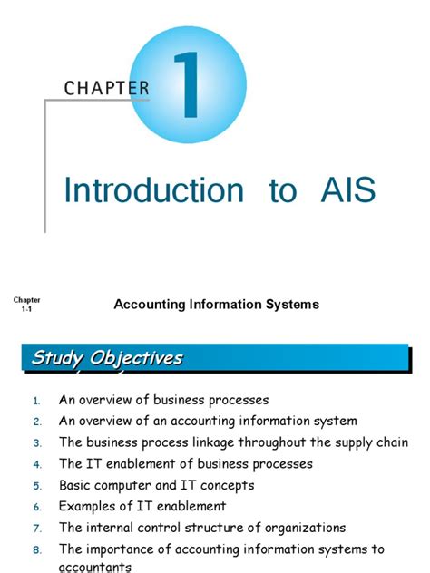 Introduction To Ais Pdf Internal Control Business Process