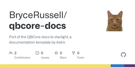 Github Brycerussell Qbcore Docs Port Of The Qbcore Docs To Starlight A Documentation