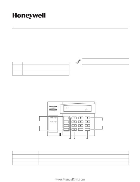 Honeywell 6160rf User Guide