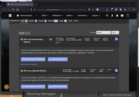 address library for skse tilted online