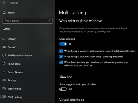 windows 10 enable disable automatic window arrangement technipages