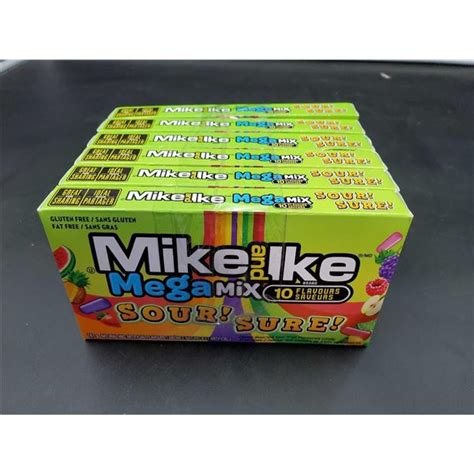 Mike And Ike Mega Mix Sour Sure Candy 6 X 141g
