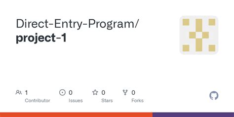 Github Direct Entry Program Project
