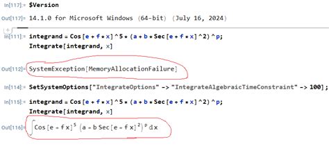 Calculus And Analysis Uncaught Systemexception Returned To Top Level