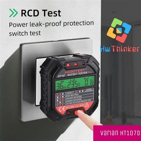 Jual Habotest Ht106d Ht107d Socket Tester Pro Lcd Alat Uji Kelistrikan Listrik Grounding Ground