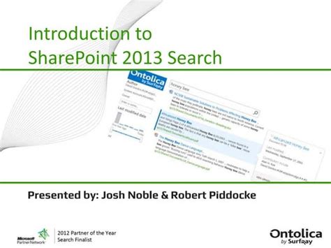 Whats New In Search In Sharepoint 2013